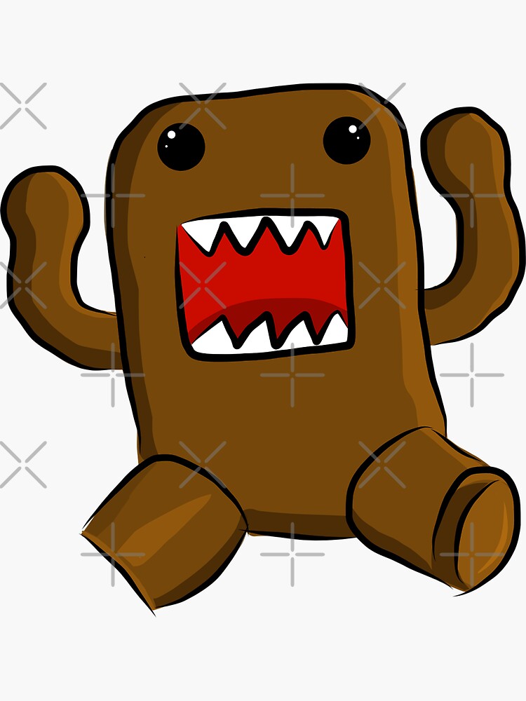 "Little Brown Monster" Sticker by Subspeed | Redbubble