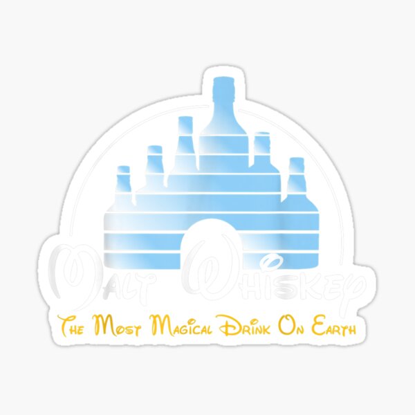 "Malt Whiskey , Most Magical Drink Funny Parody" Sticker for Sale by ...