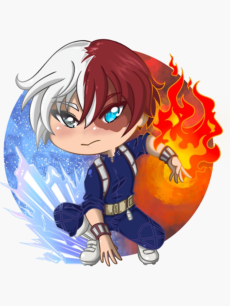 "Cute Hero Todoroki MHA" Sticker by lapetitlapearl | Redbubble