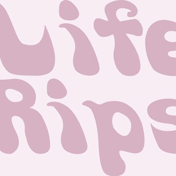 "Life Rips" Sticker for Sale by dampadesign | Redbubble