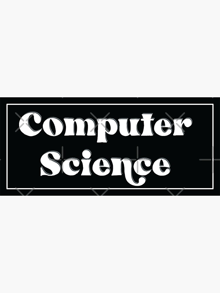 "Black Computer Science School Subject" Sticker by The-Goods | Redbubble