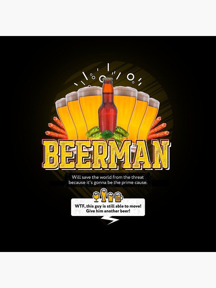 Póster «Beber superhéroe Beerman | fiesta de alcohol | Oktoberfest ...