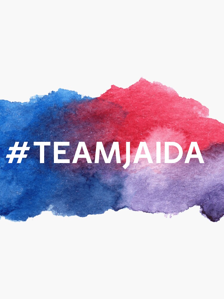 "TEAM JAIDA" Sticker for Sale by CometCreations | Redbubble