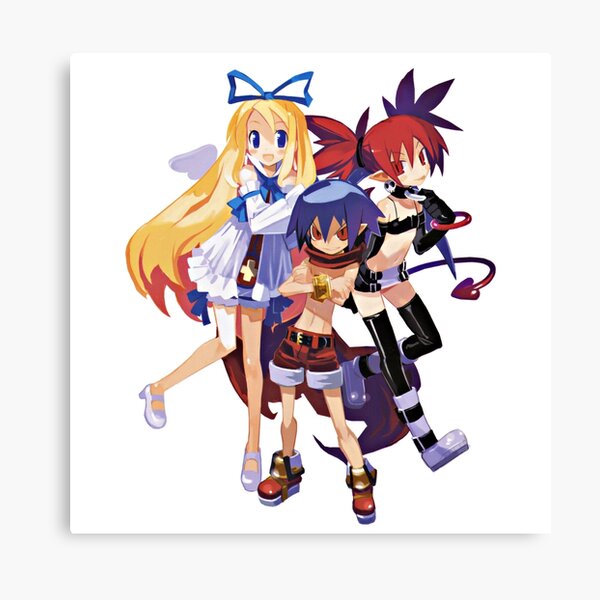 "Disgaea Laharl, Etna & Flonne" Canvas Print by CassidyCreates | Redbubble