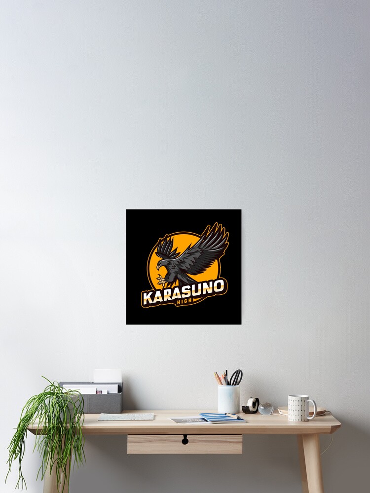 "Karasuno High Black Raven Crows Fly Symbol" Poster for Sale by ...