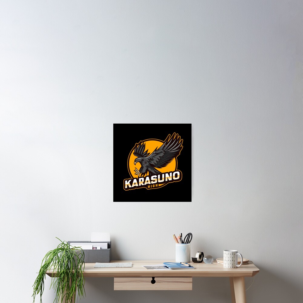 "Karasuno High Black Raven Crows Fly Symbol" Poster for Sale by ...