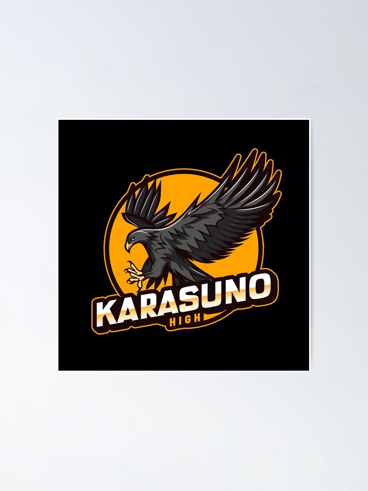 "Karasuno High Black Raven Crows Fly Symbol" Poster for Sale by ...