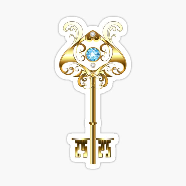 "Gold Key" Sticker for Sale by Blackmoon9 | Redbubble