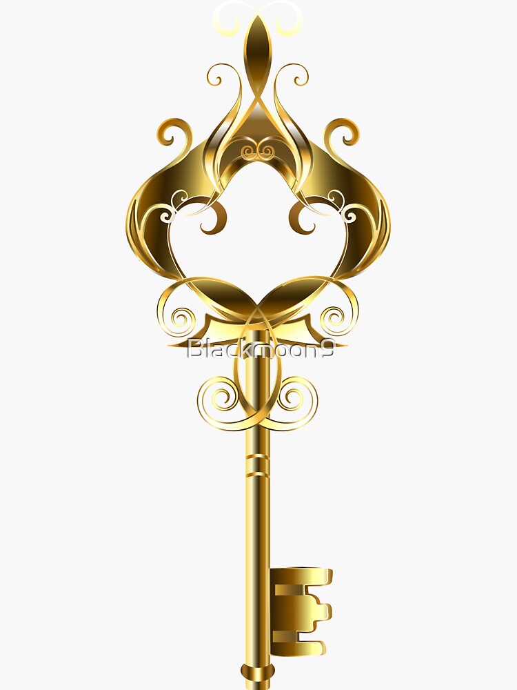 "Gold Key" Sticker for Sale by Blackmoon9 | Redbubble