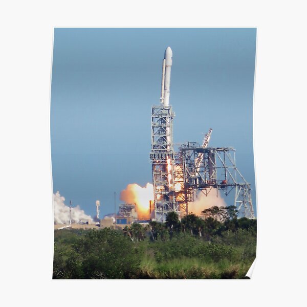 "SpaceX Falcon 9 Rocket launch " Poster by PPFImages | Redbubble