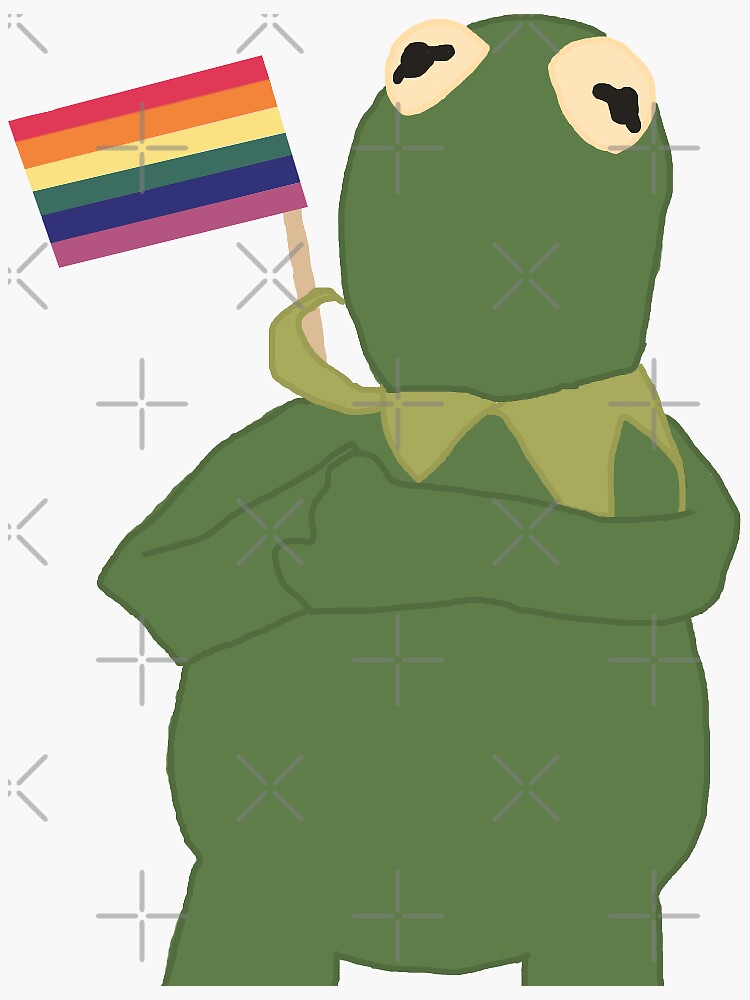 "Kermit Pride" Sticker for Sale by gaylegend | Redbubble