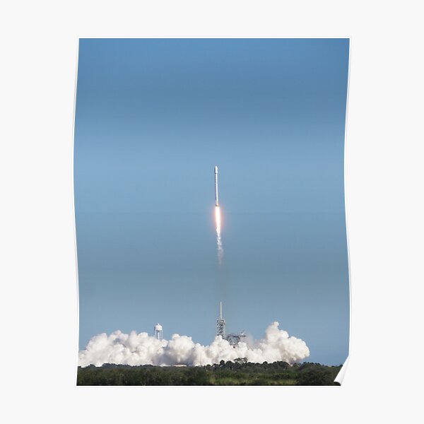 "SpaceX Falcon 9 Rocket launch" Poster for Sale by PPFImages | Redbubble