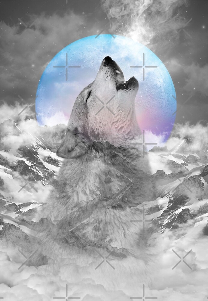 "Maybe the Wolf Is In Love with the Moon" by soaringanchor | Redbubble