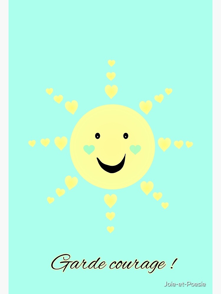 "Guard courage Maximum motivation positive sun hearts smile (turquoise ...