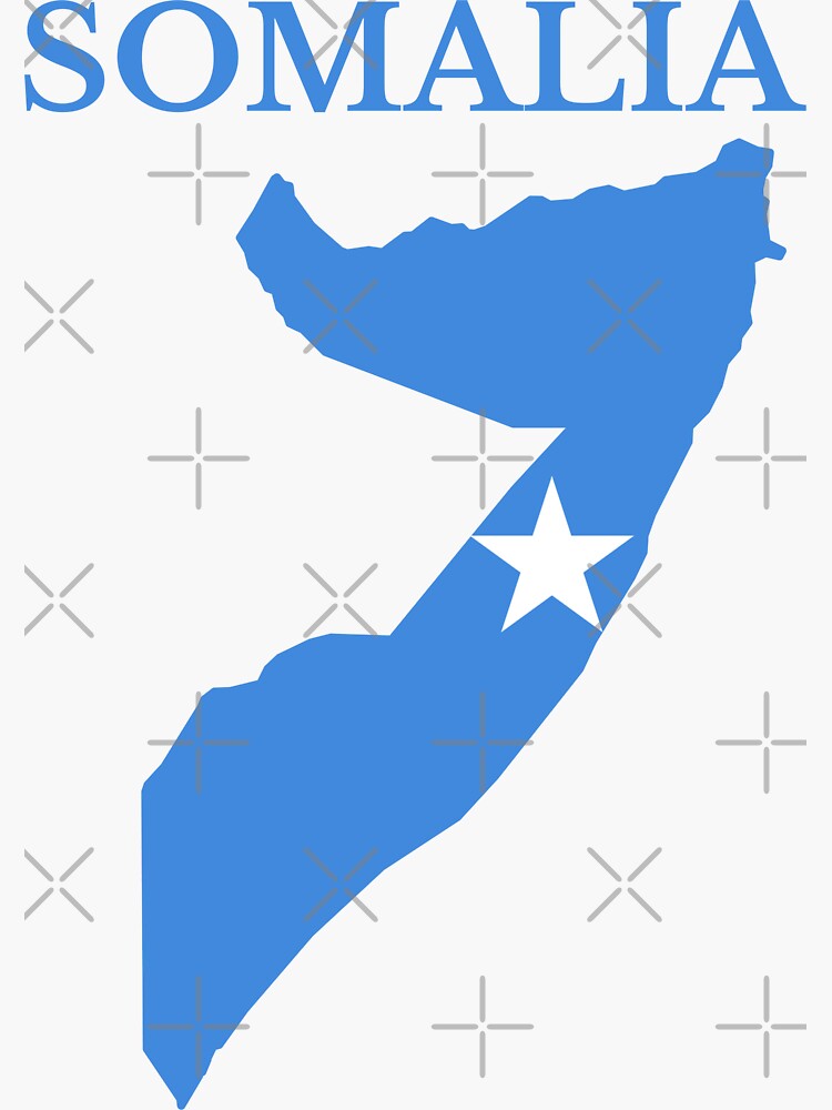 "Somalia Flag Map" Sticker by marosharaf | Redbubble