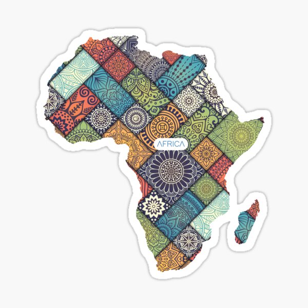 "Africa Map" Sticker for Sale by tambustore | Redbubble
