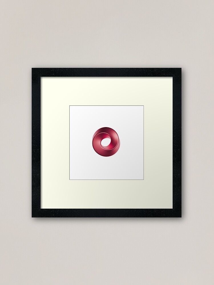 "A mobius 3D red strip" Framed Art Print for Sale by kenodesigns ...