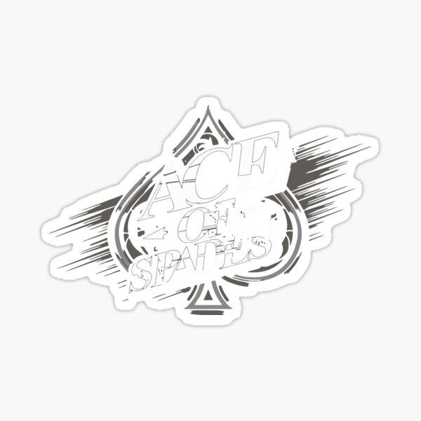 "Cards ace logo " Sticker by magdalenh20045 | Redbubble