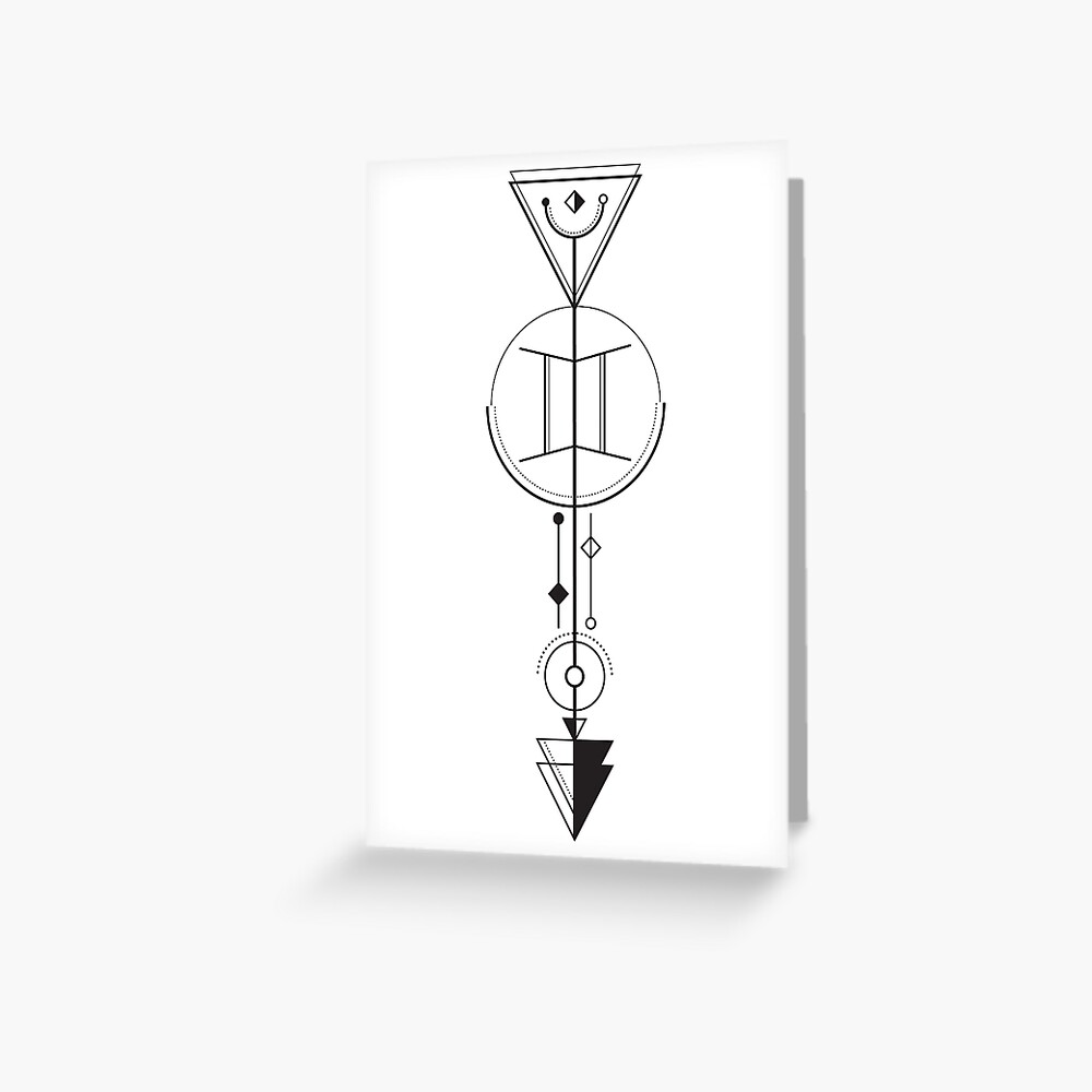 "Gemini Astrology - Zodiac Arrow" Greeting Card for Sale by alcateiaart ...