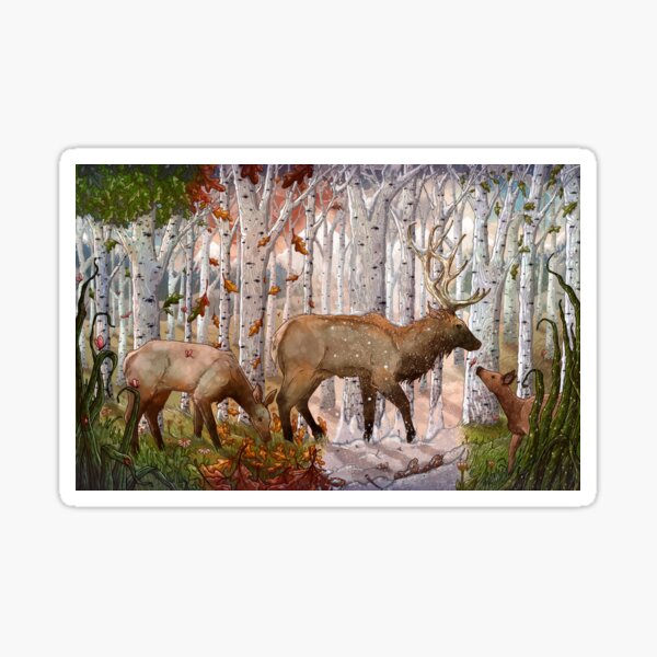 "A Migration Through Time" Sticker for Sale by TaylorRoseArt | Redbubble