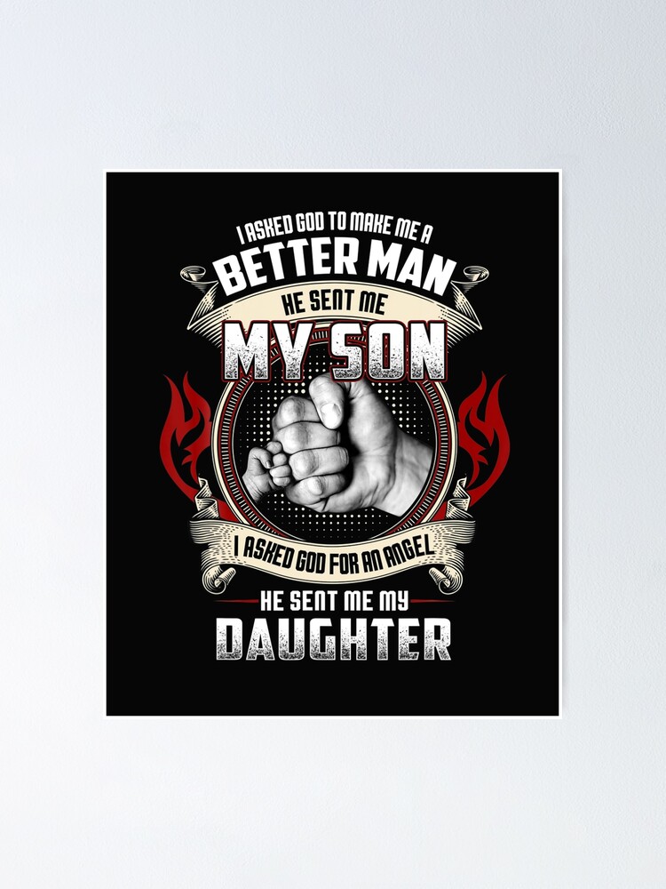 "Matching Proud Dad Kids Birthday Fist Bump Fathers Day" Poster by ...