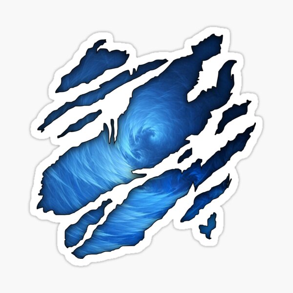 "Ripped destroyed vortex cutaway illusion" Sticker for Sale by ArtSkin ...