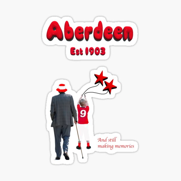 "Aberdeen Fc, through the generations" Sticker for Sale by grantspics ...
