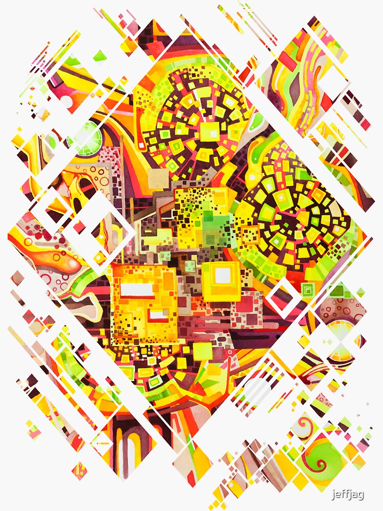 "Distortion Sympathy - Watercolor Painting" Sticker for Sale by jeffjag ...