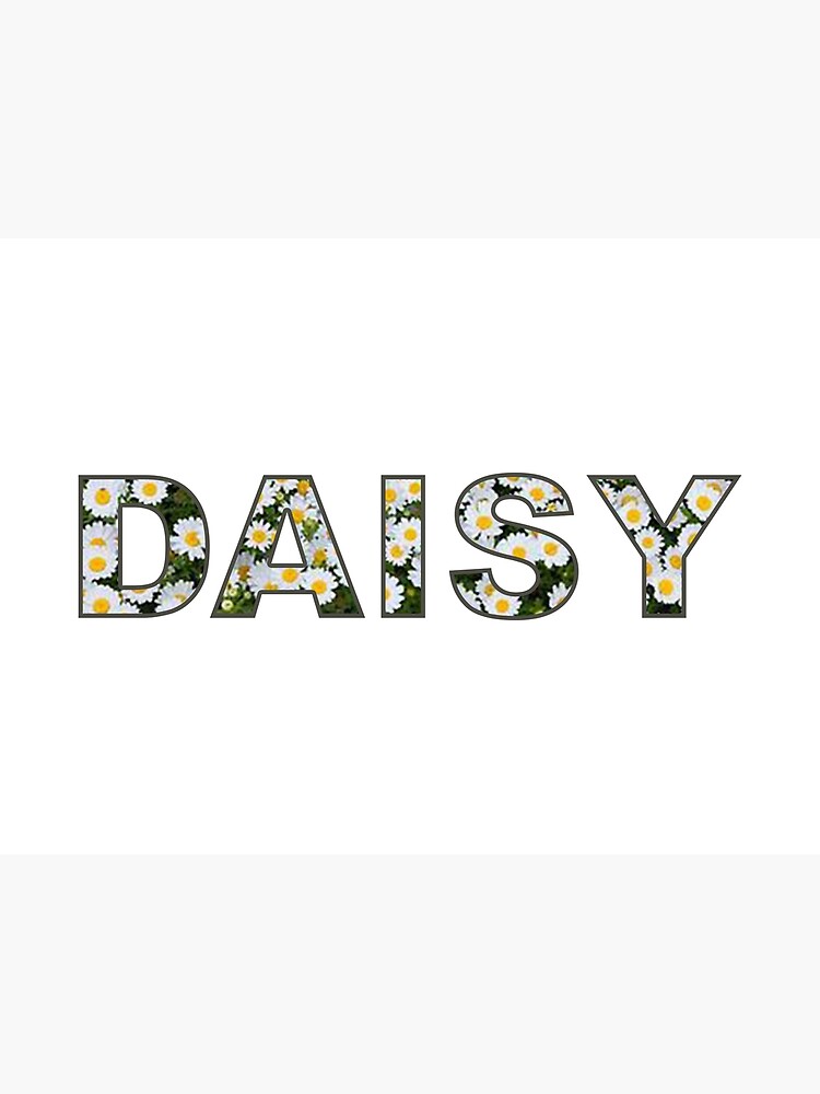 "Daisy Block Letters Text" Poster for Sale by chachels | Redbubble