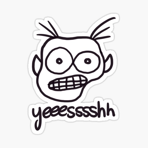 "Yeesh" Sticker for Sale by nattythings7 | Redbubble