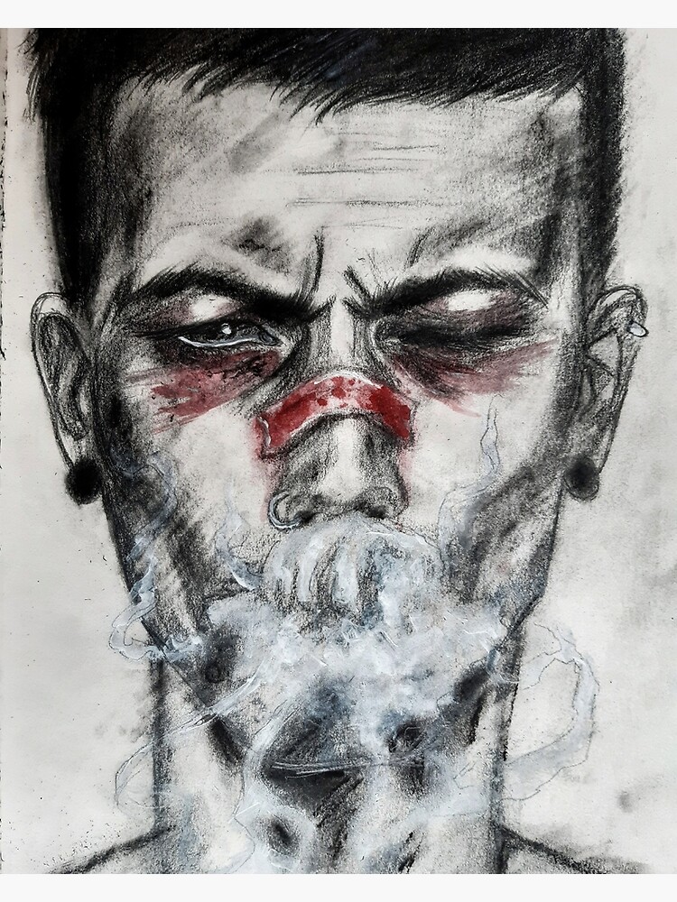 "Bad Guy. Pencil portrait artwork" Poster for Sale by kristiART | Redbubble