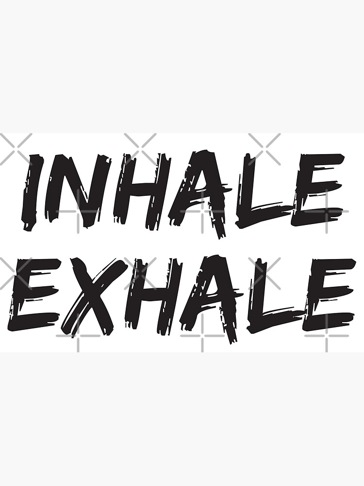"INHALE EXHALE - BREATHE - The Prodigy [Black]" Sticker for Sale by ...