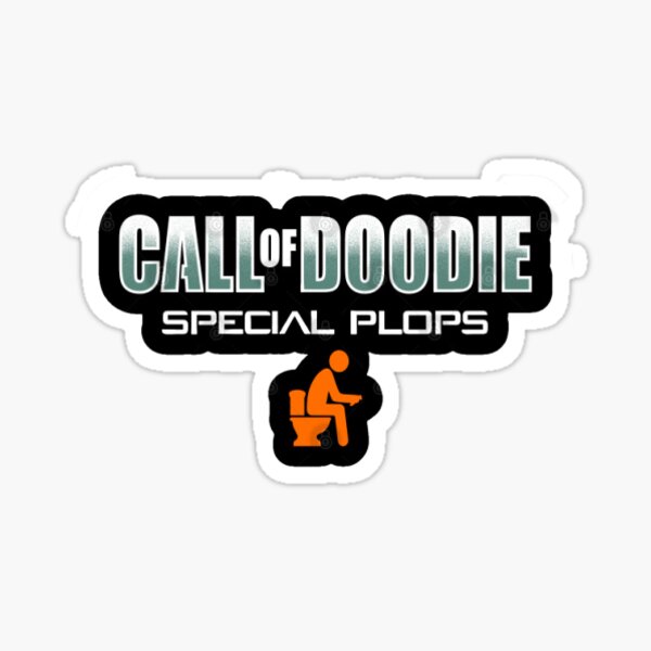 "Call of Doodie Special Plops " Sticker by nydollarslice | Redbubble