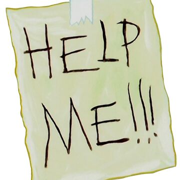 "Help Me!!!" Sticker for Sale by eltonjuan | Redbubble