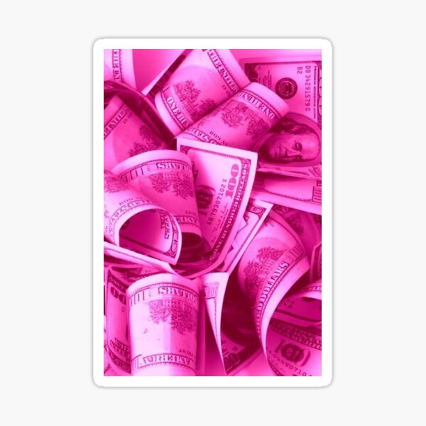 "pink y2k money aesthetic" Sticker by elinguinness | Redbubble
