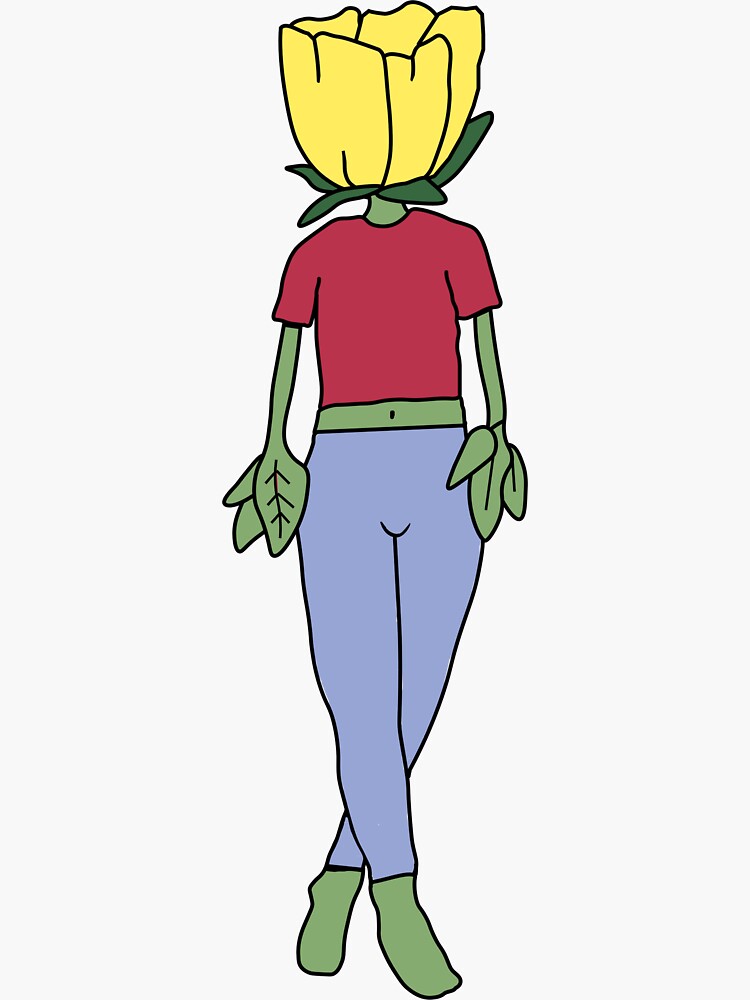 "Flower Person" Sticker for Sale by stephsmith078 | Redbubble