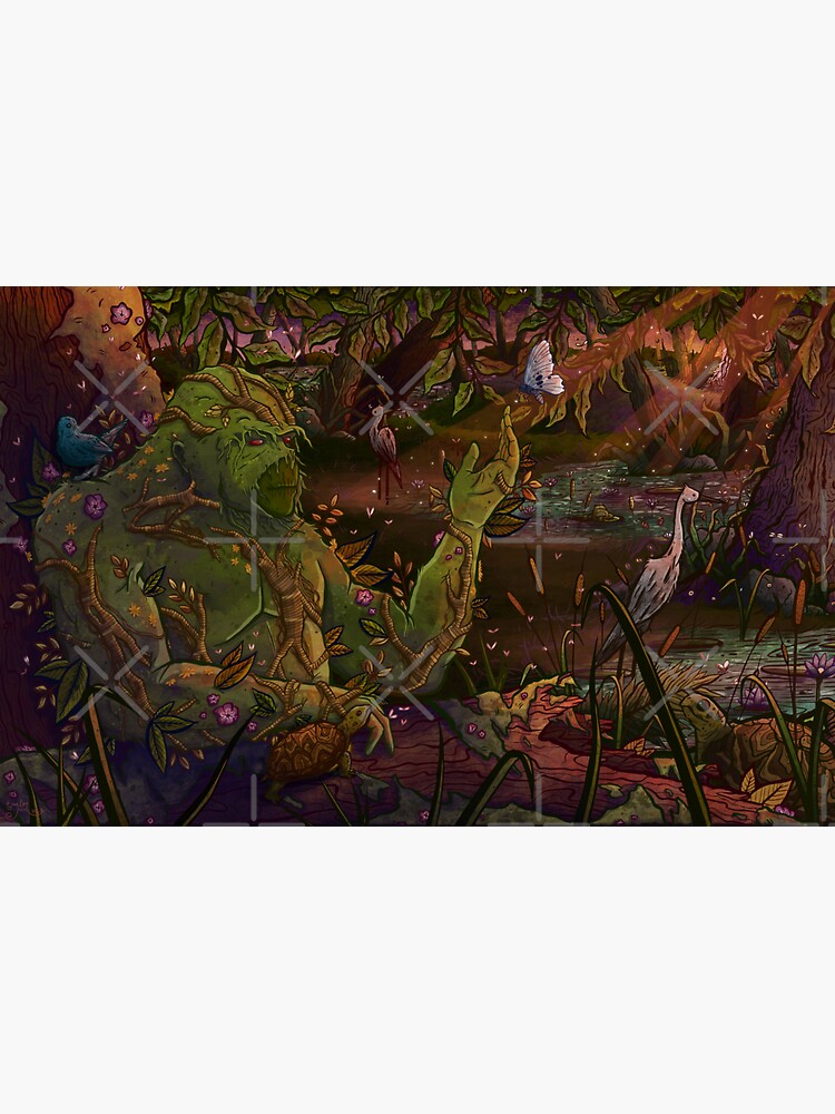 "Ode to Swamp Thing" Sticker by TaylorRoseArt | Redbubble