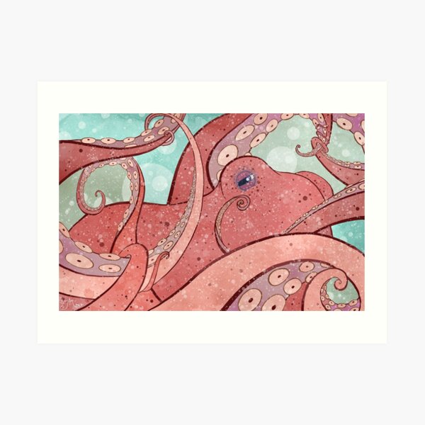 "Tangled Ocean Octopus" Art Print for Sale by TaylorRoseArt | Redbubble