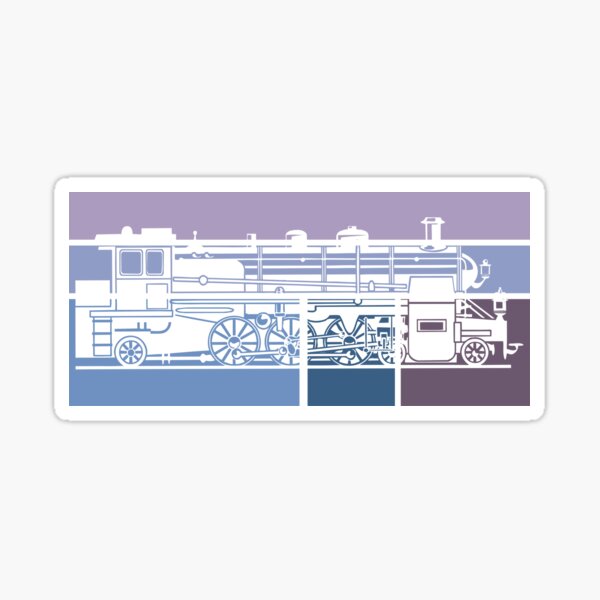 "Retro Locomotive | Train Driver Engineer Trains" Sticker for Sale by ...