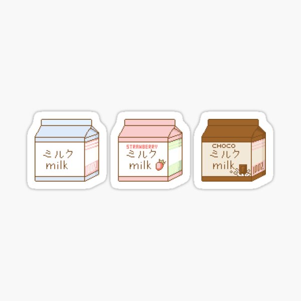 "Milk Box Set" Sticker for Sale by milkytart | Redbubble