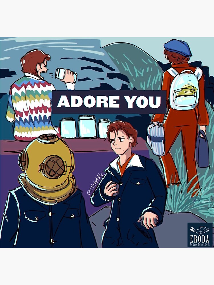 "Adore You Cartoon" Sticker by amaniham | Redbubble