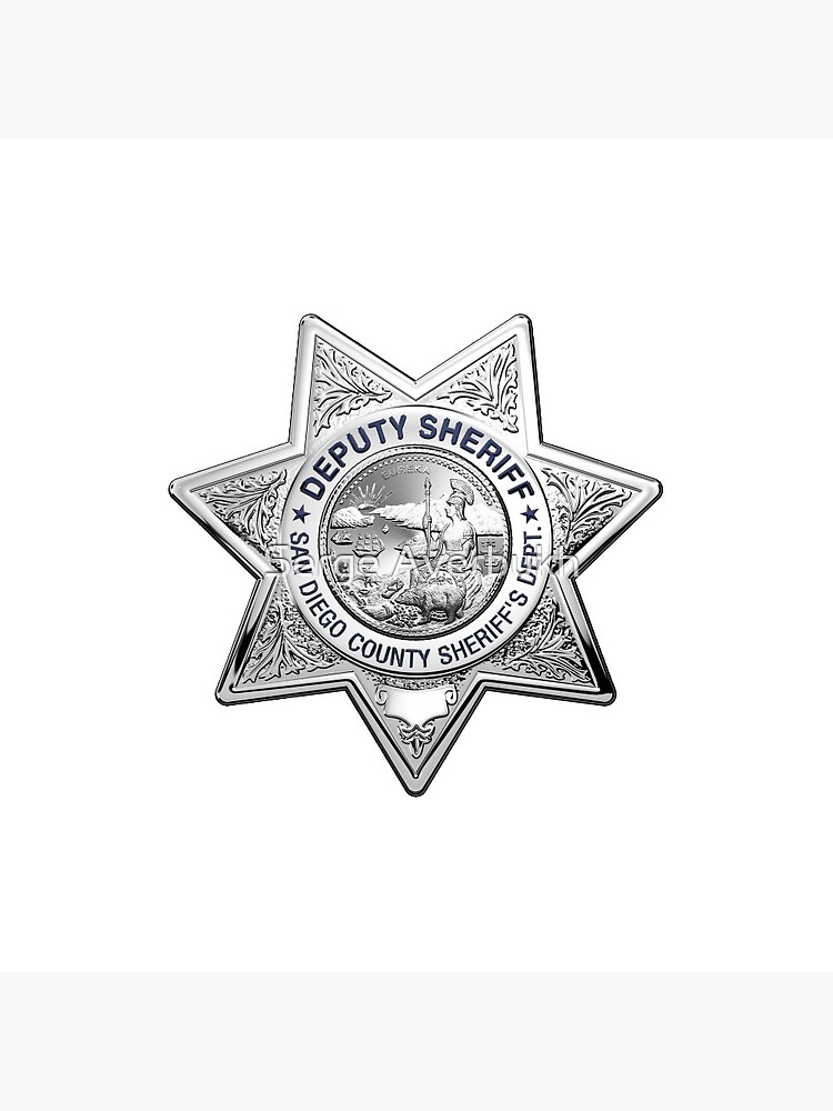 "San Diego County Sheriff's Department - SDSO Deputy Sheriff Badge over ...