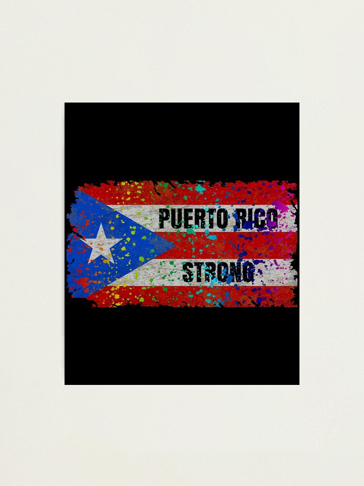 Lámina fotográfica «Rainbow Puerto Rico Fuerte diseño de orgullo de la ...