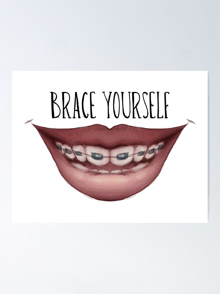 "Slightly Unnerving Teeth Face" Poster by Quaagporo | Redbubble