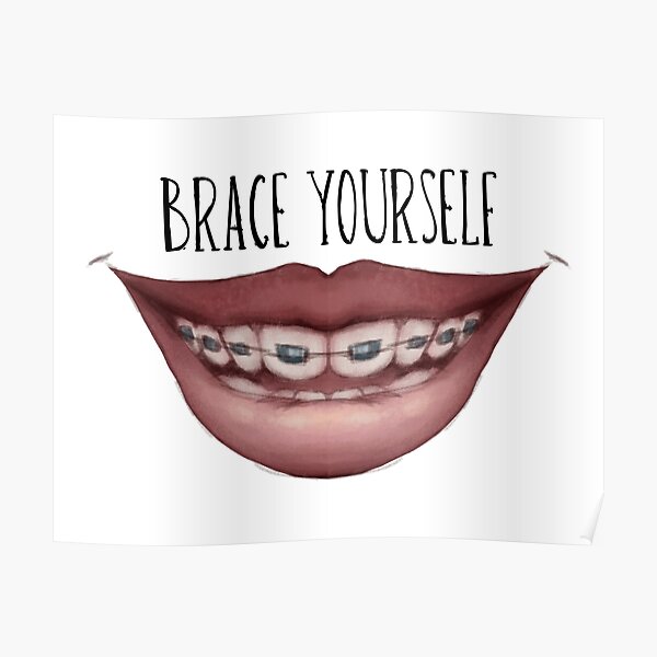 "Slightly Unnerving Teeth Face" Poster by Quaagporo | Redbubble