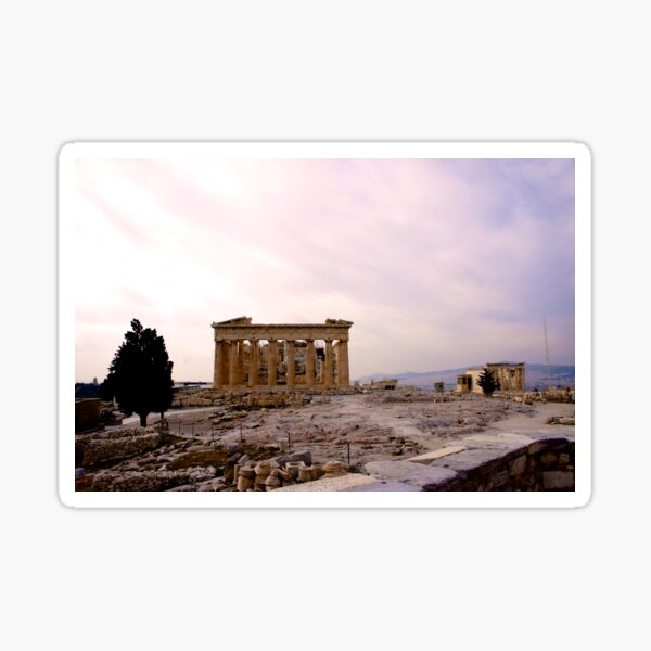 "Parthenon at Athens Acropolis" Sticker for Sale by PlanetFranck ...