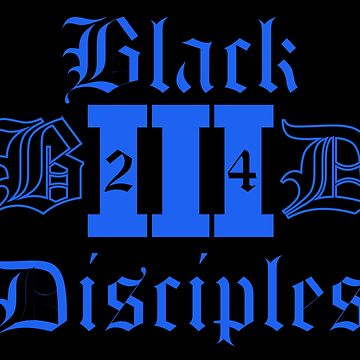 "Black Disciples BD" Sticker for Sale by DIRTYDUNNZ | Redbubble