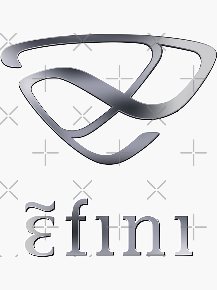 "Efini" Sticker for Sale by AutomotiveArt | Redbubble