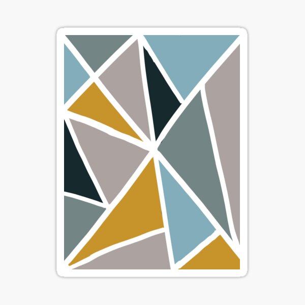 "Geometric Triangle Design" Sticker by narwhalartistry | Redbubble