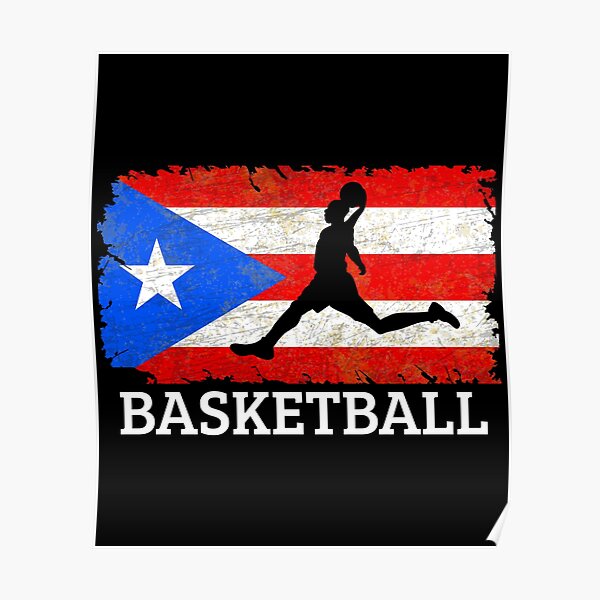 "Puerto Rico Flag Basketball design Gift Puerto Rican Athletic" Poster ...